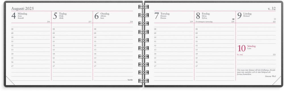 Veckokalendern Eco Line 2025