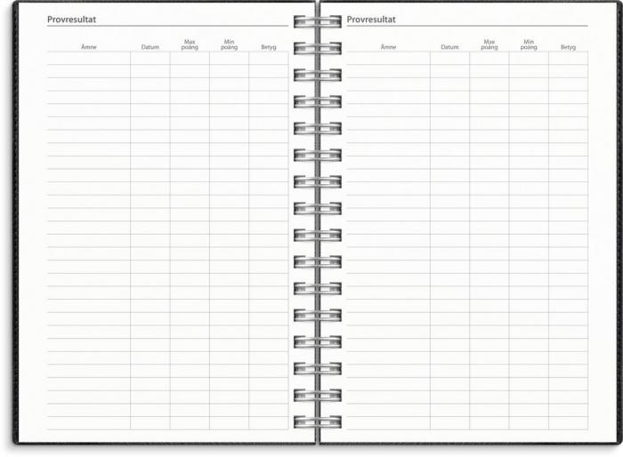 Kalender Dagbok Twist svart 2024-2025