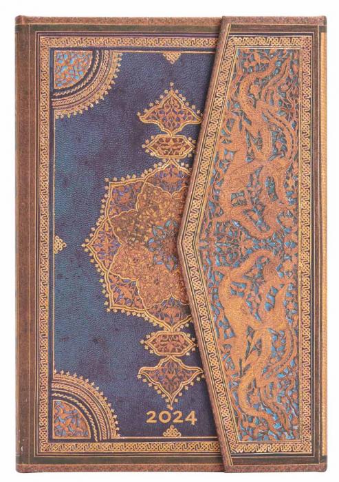 Kalender Paperblanks Mini Horizontal Safavid Indigo2024