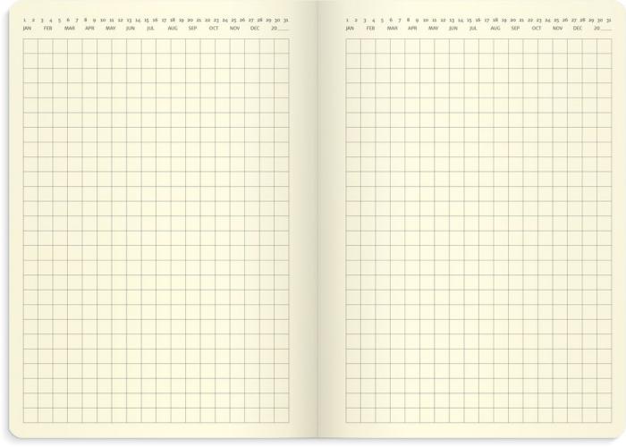 Liten veckokalender Forma Deluxe brun 2025