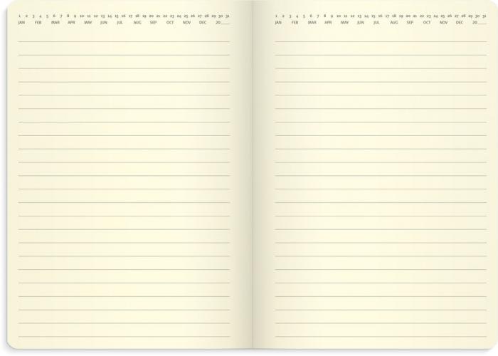 Liten veckokalender Forma Deluxe brun 2025
