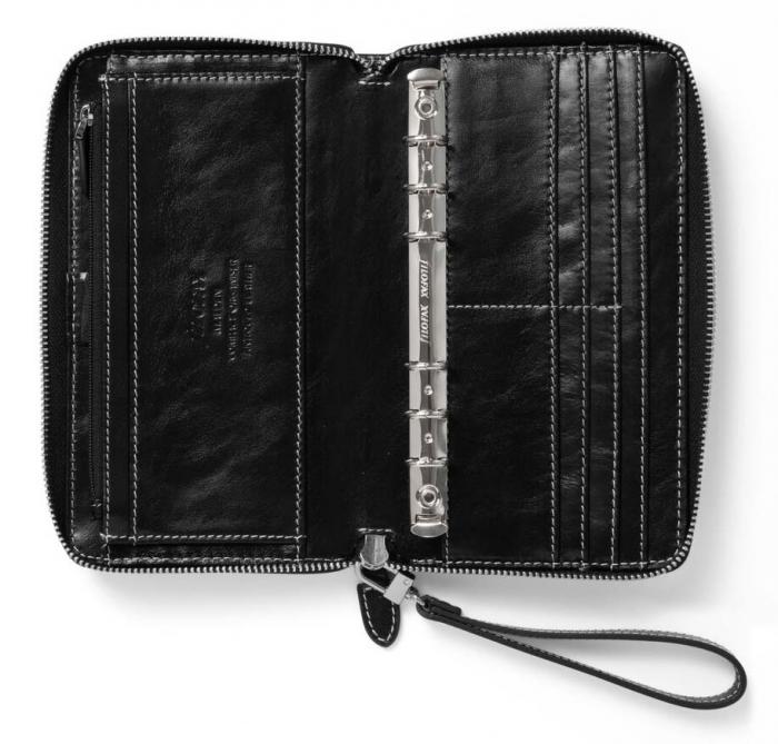 Filofax Malden Personal Black Compact Zip