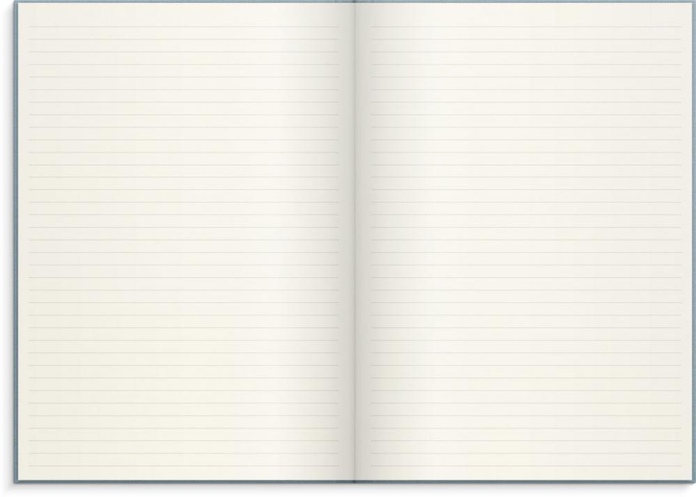 Notebook Textile light blue lined A4