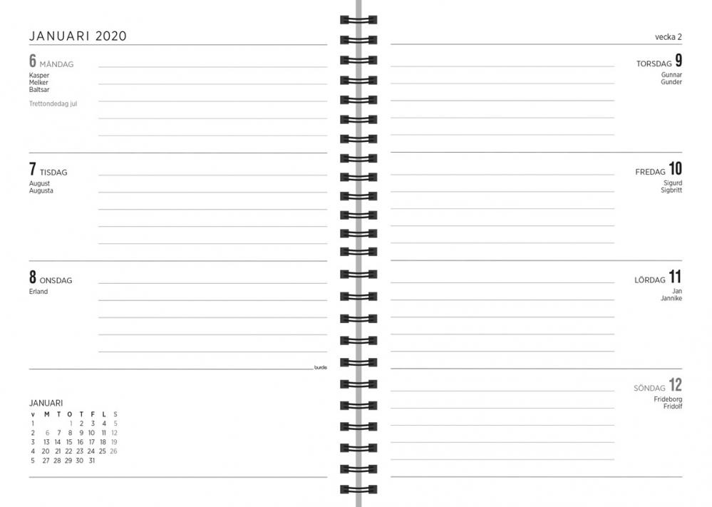 Kalender Senator A5 Ottawa Gul 2020-2021