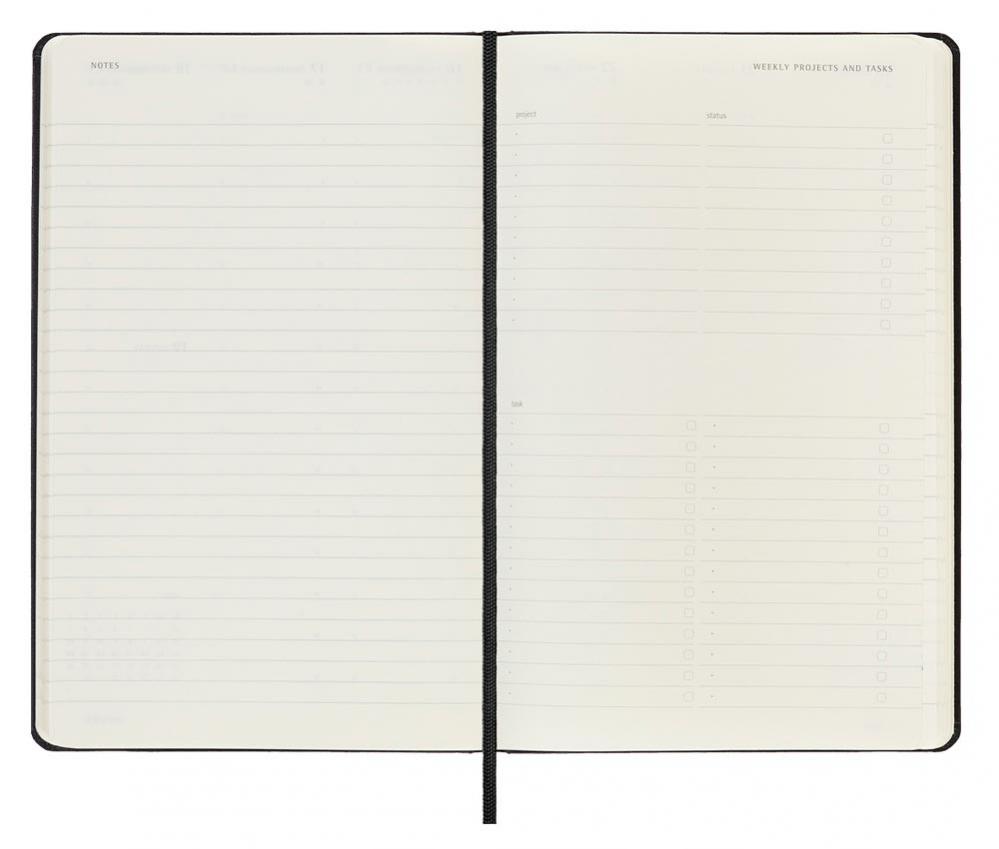 Moleskine Weekly Pro Vertical Svart hard large 2024 Moleskine Weekly Pro Vertical Svart hard large 2024