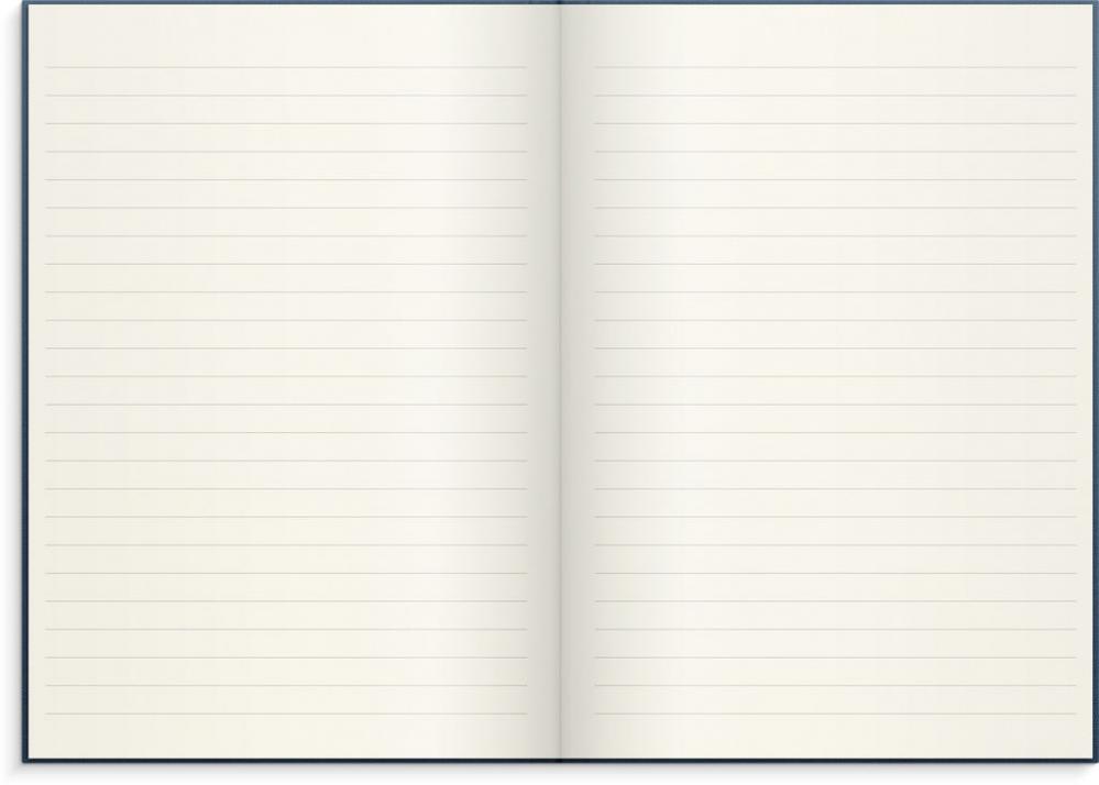 Notebook Textile dark blue lined A5