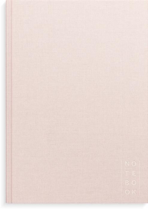 Notebook Textile pink unlined A4
