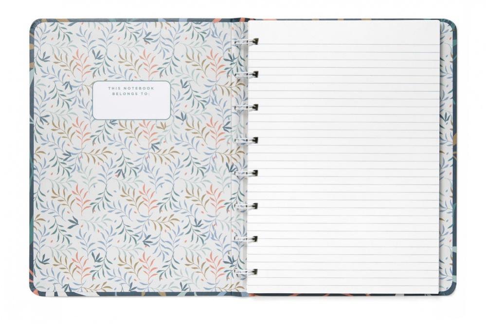 Filofax Notebook A5 Botanical Blue