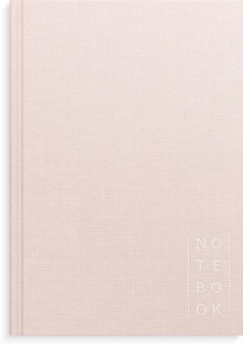 Notebook Textile pink unlined A5