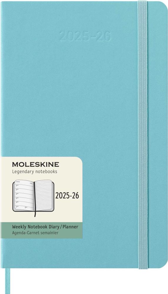 Moleskine Veckokalender L Hård 25/26 Aquamarine