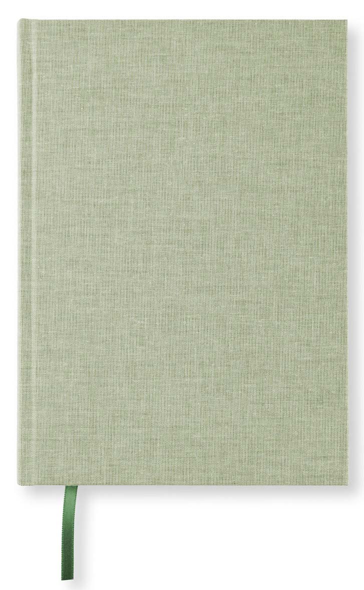 Linjerad Notebook A5 256 sidor Green Leaf