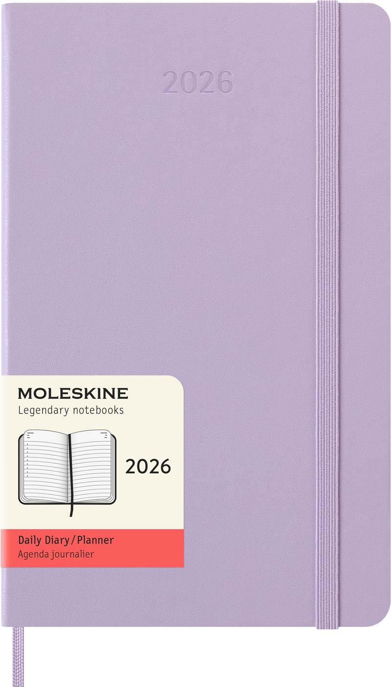 Kalender Moleskine Daily Lilac Hard Large 2026